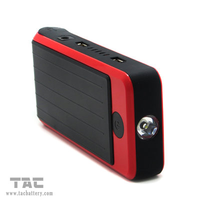 Equipo rojo del arrancador del salto 12000mAh con el interruptor casero y del coche de Adpator del teléfono móvil
