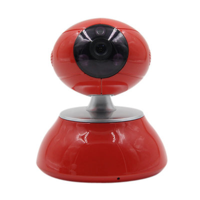 Rojo cámara IP de 360 grados/cámara de seguridad caseras elegantes de la casa con el OS integrado de Linux