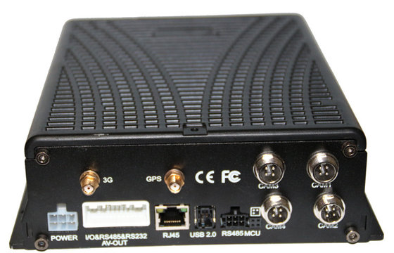 Seguridad móvil DVR del vehículo HDD con la cámara IP 2-CH, el disco duro y el almacenamiento de tarjeta del SD para el taxi