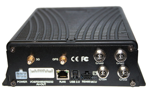Seguridad móvil DVR del vehículo HDD con la cámara IP 2-CH, el disco duro y el almacenamiento de tarjeta del SD para el taxi