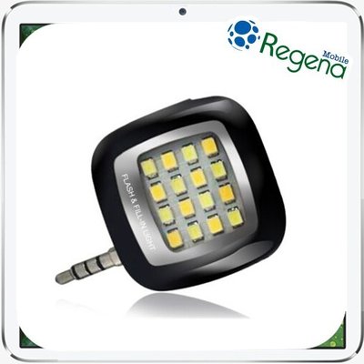 Luz accesoria portátil del terraplén del flash del teléfono móvil mini 16 LED LED para el androide Smartphone del IOS del iPhone