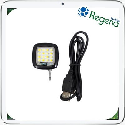 Luz accesoria portátil del terraplén del flash del teléfono móvil mini 16 LED LED para el androide Smartphone del IOS del iPhone