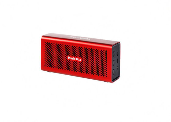 Radio de la caja de música roja de A2DP y de AVRCP y altavoz AUX. 6W de los altavoces de Bluetooth