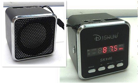 Altavoz portátil con el cuerno de alta fidelidad