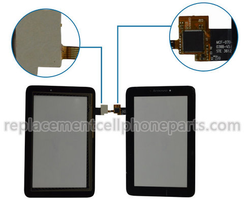 Vidro 7 digitador meados de do toque de Lenovo A2107 do PC da tabuleta do Touchpad do andróide da polegada