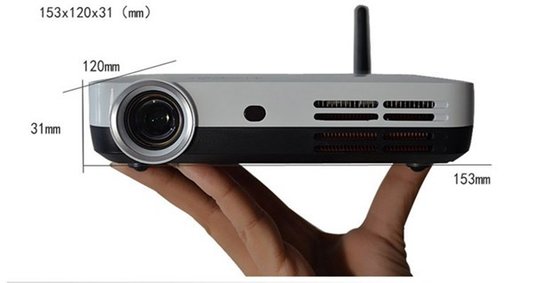 Mini 3D proyector del Tablet PC HD DLP con la corteza quad-core A9 del BRAZO