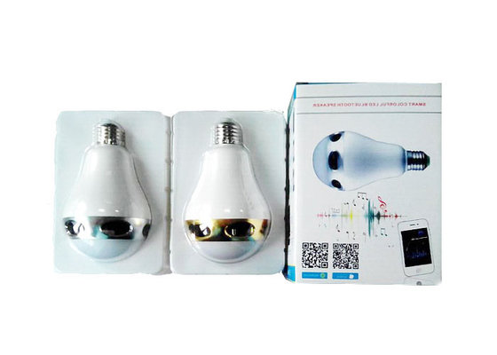 Bulbo casero promocional del bulbo de la radio LED con plata/oro del altavoz de Bluetooth