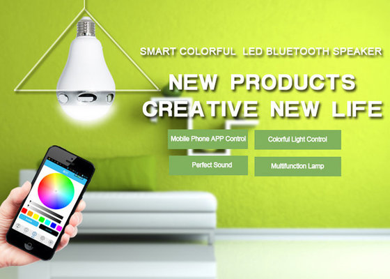Locutor interior móvil de Bluetooth de la luz de 6W LED, mini locutor inalámbrico de Bluetooth