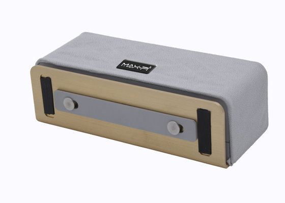 Altavoz al aire libre del bluetooth de la tecnología de la aleación de aluminio, negro del altavoz de Bluetooth del deporte