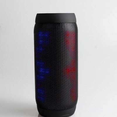 Altavoz rojo/blanco al aire libre del pulso LED Bluetooth con la tarjeta del USB TF