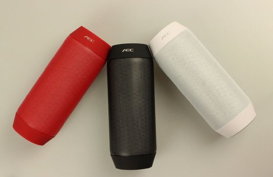 Altavoz rojo/blanco al aire libre del pulso LED Bluetooth con la tarjeta del USB TF