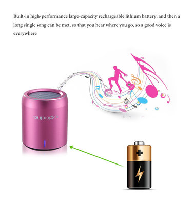 Mini altavoz al aire libre portátil inalámbrico de Bluetooth