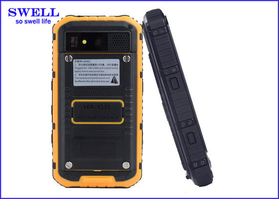 NXP544 NFC A8 の黄色い黒のアンドロイド 4.2.2 の険しい IP67 Smartphone