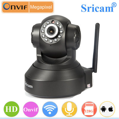El P2P critica la tarjeta inalámbrica inclinable de la cámara IP 128G TF del wifi de Onvif 720P de la cámara IP