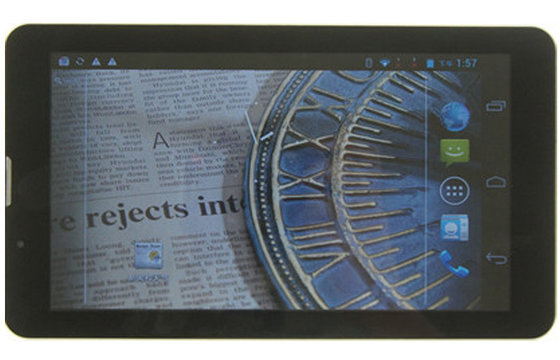 Mtk6577 は PC タッチ画面 5 ポイントのが付いている中心 3G Sim カード タブレットの、4GB/8GB フラッシュ二倍になります