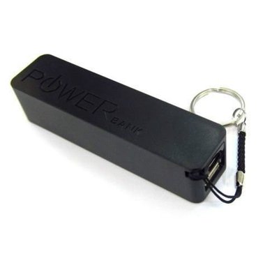 Pequeño banco negro del poder del perfume del teléfono móvil del cargador de batería del portable 2600Mah