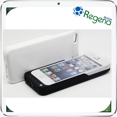 Batería portátil 4200mah de los accesorios del teléfono móvil para el caso del cargador del iphone 5 con el soporte
