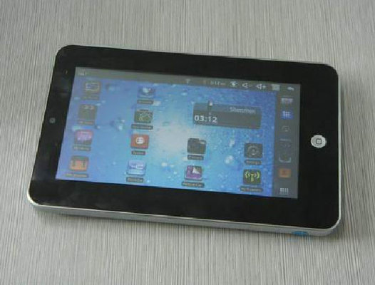 7 インチの 800 ※ 480 Allwinner A10 1.5 GHz、1 GB RAM 容量パネル タッチパッド タブレット PC