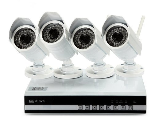 Cámaras IP del P2P cuatro de los equipos de HDMI WIFI NVR con la detección múltiple de la zona