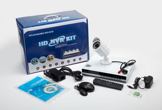 Cámaras IP del P2P cuatro de los equipos de HDMI WIFI NVR con la detección múltiple de la zona