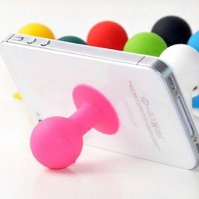 Telemóvel circular do otário do silicone dos Stents da bola do polvo suporte acessório do mini para Iphone