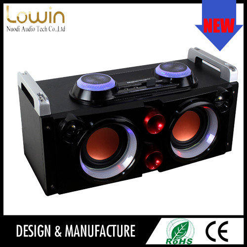 Forme a música de baile el altavoz portátil del bluetooth con el &amp de la radio del fm; altavoz ligero llevado del bluetooth