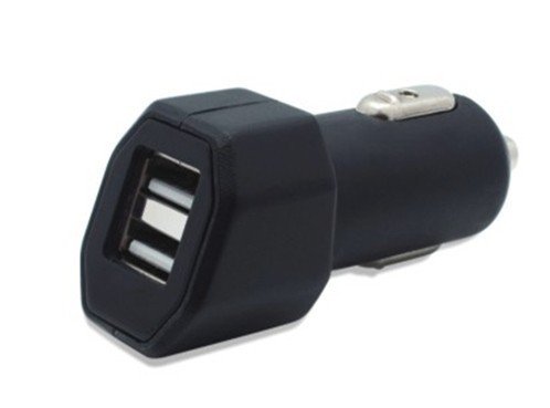 Bluetooth のヘッドホーンの黒電気旅行アダプター、5V 2 港 USB 車の充電器