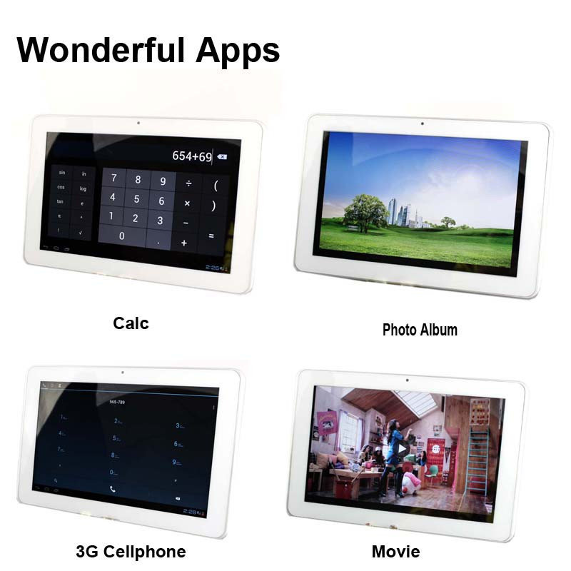 4gb 否定論履積のフラッシュと呼ぶ電話が付いている 10.1 のインチ Ips のタブレットの PC