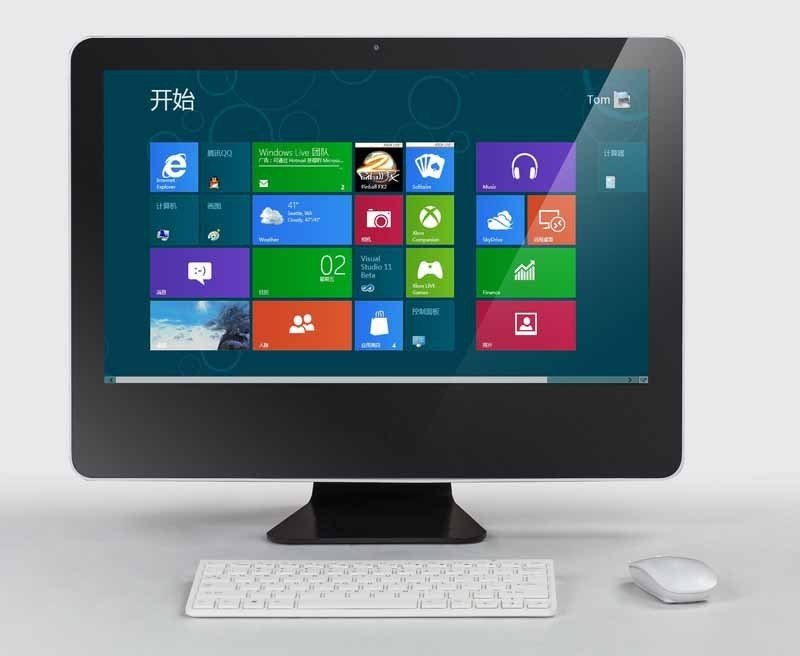 21,5 Diodo emissor de luz PC capacitivo do painel do écran sensível de 10 pontos com núcleo I5 de Intel®