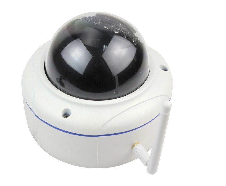 cámara IP inalámbrica a prueba de vandalismo de 2.0MP P2P Cmos con la ranura para la tarjeta SD 32G máximo de la visión nocturna