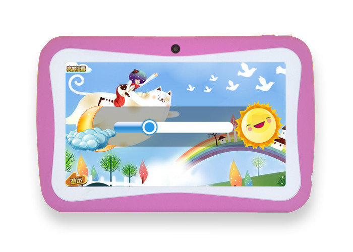 Allwinner ピンクの人間の特徴をもつ 23 の子供の教育タブレットの Custoimzed UI サポート エムピー・スリー WMA OGG