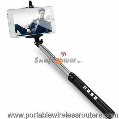 Etiqueta engomada de Selfie Monopod de los accesorios del teléfono móvil con teledirigido en la manija