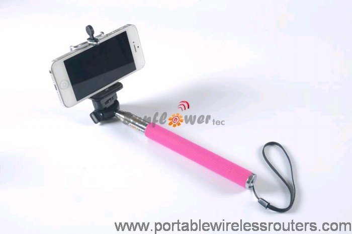 Selfie colorido Monopod extensible para la galaxia S5/HTC/cámaras digitales de Samsung