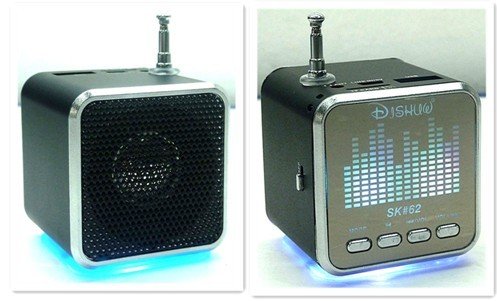 音のスペクトル 7 色の懐中電燈が付いている懐中電燈のラジオが付いている再充電可能な小型スピーカー