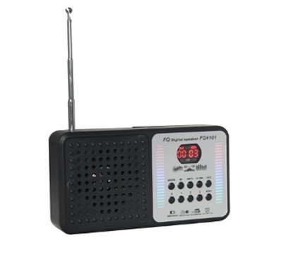 多機能のデジタルの懐中電燈が付いている携帯用 FM のラジオ カード再充電可能な小型スピーカー