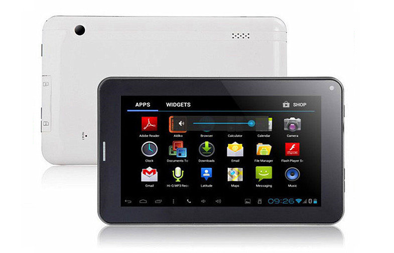 Blanco/rosa A23 Cortex-A7 androide 4,4 Smartpad del Tablet PC del panel táctil de 7 pulgadas