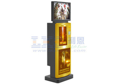 ポスター提示のために立場 LCD のキオスク LED のライト バー箱だけを広告すること