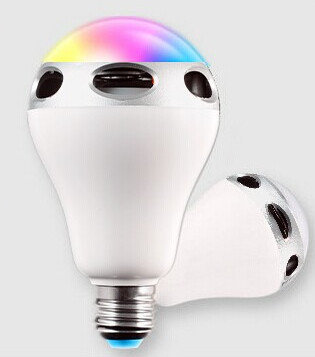 Altavoz llevado portátil creativo elegante de Bluetooth del bulbo con las luces para el móvil