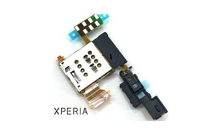 Peças de reparo do suporte da bandeja do soquete do entalhe do cabo do cabo flexível do cartão de Sim do telefone móvel do íon de Sony Lt28h Xperia
