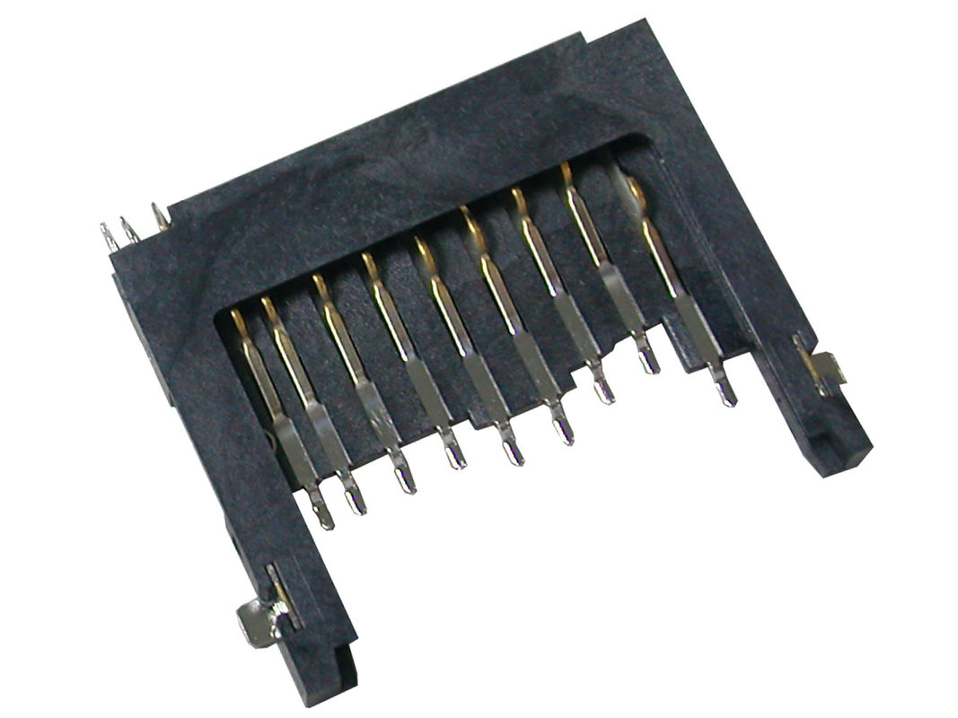 zócalo plástico del titular de tarjeta 12V micro SD + conector micro de SIM para el set-top box, tipo largo