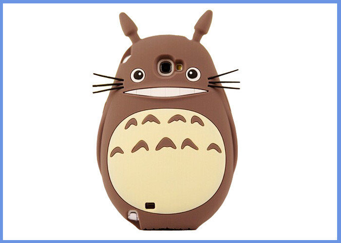 iPhone/4 cubierta suave del teléfono móvil del silicón de Totoro 3D de la historieta linda 6/5S