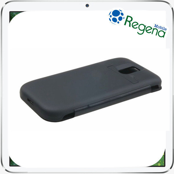 3500mah フリップ革箱 Samsung ギャラクシー S5 のための携帯用力銀行携帯電話の付属品