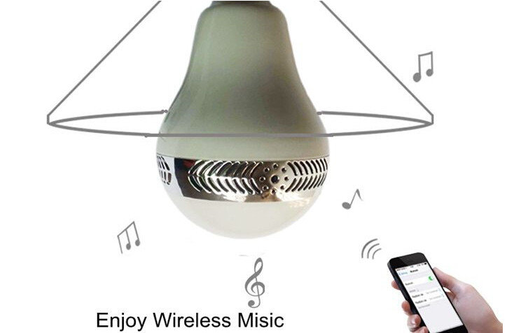 Luz blanca/fría caliente del blanco LED con el altavoz inalámbrico y la conexión 5W del bluetooth