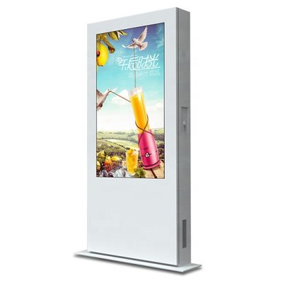 Floor Standing Outdoor LCD Digital Signage 4K High Brightness LCD Panel