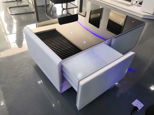 La medios tabla interactiva lateral elegante con Bluetooth habla el refrigerador de carga inalámbrico