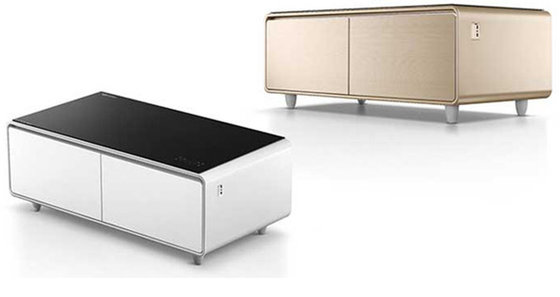 Carga inalámbrica de Dedi de la pantalla táctil de la tabla de Bluetooth del refrigerador interactivo elegante del Presidente