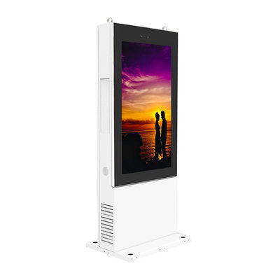 IP65 LCD que hace publicidad de la señalización Wifi Dedi 55" del tótem del tacto de Digitaces con el aire acondicionado