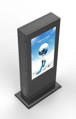 Tableros al aire libre hechos excursionismo LCD/LED de la muestra de Digitaces, soporte doble 55" de la demostración de la exhibición del LCD de los lados