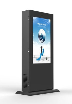 Tableros al aire libre hechos excursionismo LCD/LED de la muestra de Digitaces, soporte doble 55" de la demostración de la exhibición del LCD de los lados