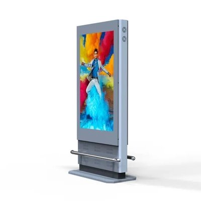 Liendre ultra fino 3840*2160 del sistema 2500 de Android de la señalización del quiosco del LCD de la publicidad al aire libre